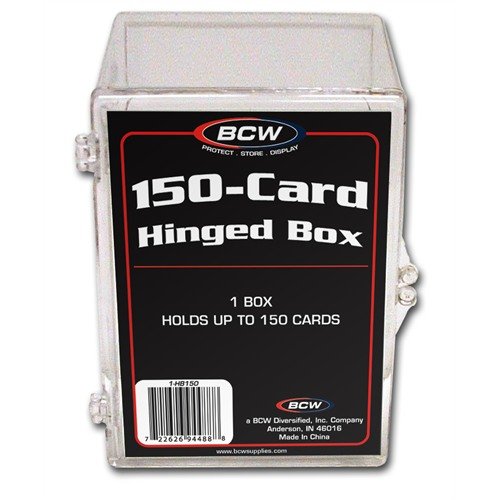 BCW Trading Card Hinged Box - 150ct Size