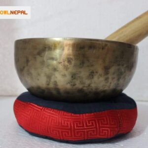 Solar Plexus Chakra E Note Auntic Hand Hammered Tibetan Meditation Singing Bowl 7 Inches - Yoga Old Bowl By Singing Nepal