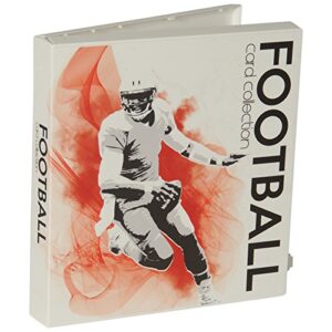 UniKeep Football Themed Trading Card Collection Binder with 20 Nine Pocket Trading Card Pages. Additional Pages Can Be Added.