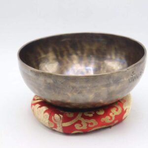 Singing Bowl Nepal-8 inch Full Moon Singing Bowl - Tibetan Spiritual Himalayan Healing Singing Bowls - Meditation, Therapy, Chakra Healing - Made in Nepal