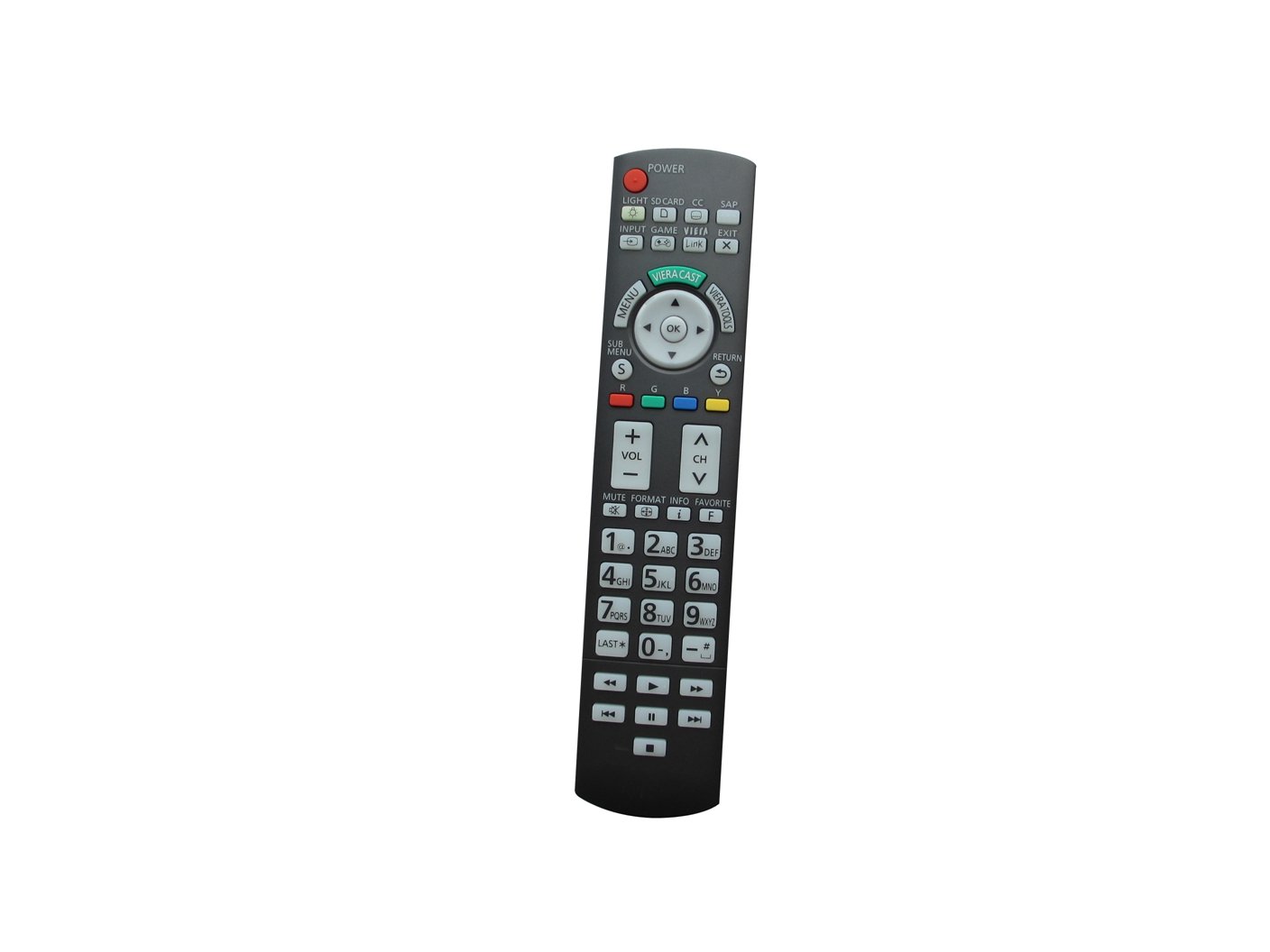 Replacement Remote Control for Panasonic TC-32LX85 TC-37LZ85 TC-26LE70 TC-32LE70 TH-42PE7U Plasma LCD LED HDTV Viera TV