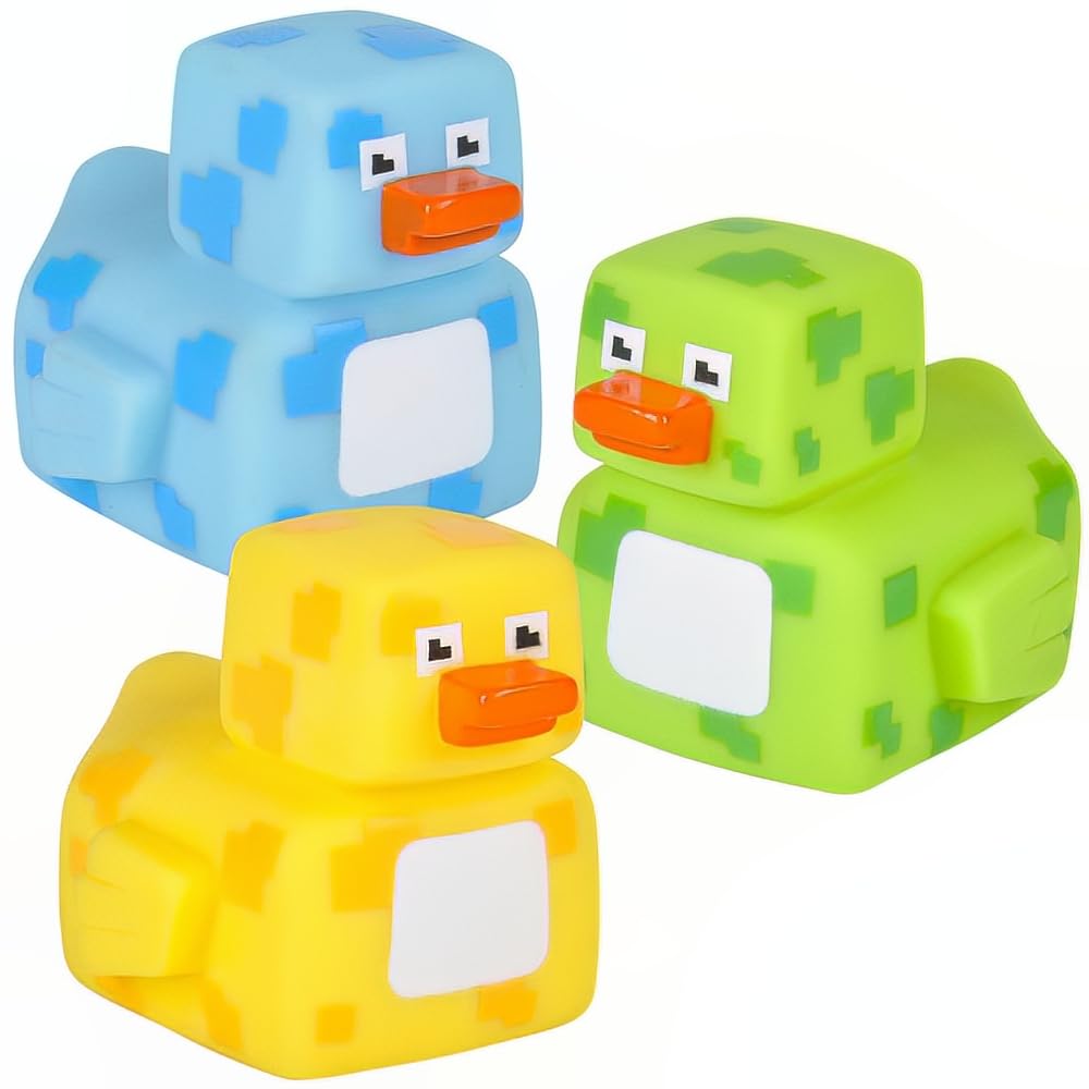 Rhode Island Novelty 2" Pixelated Rubber Duckies