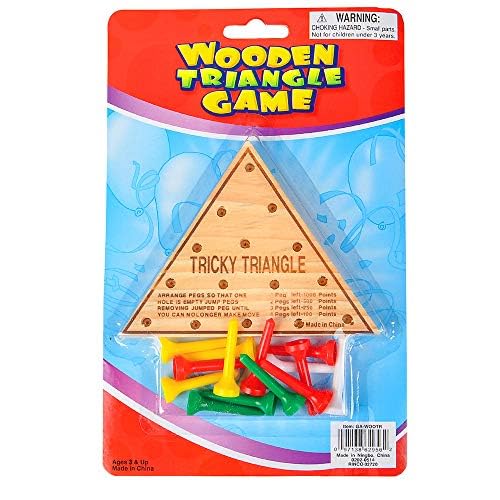 U.S. Toy Tricky Triangle Game - Travel Games, Assorted, MU845