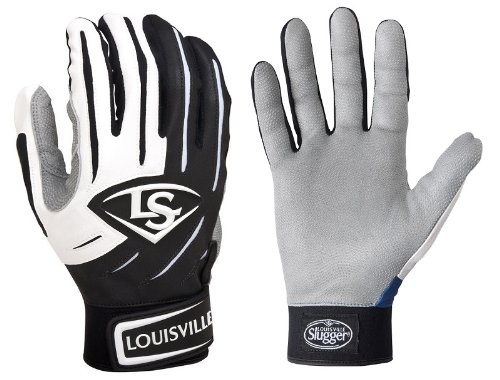 Louisville Slugger 1pr BGS714 Adult XX-Small Black/White Series 7 Batting Gloves