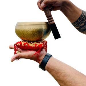 Singing Bowl Nepal-6" Tibetan Buddhist Hand Beaten Throat Chakra G Note Singing Bowl From Nepal, Release Your Inner Peace