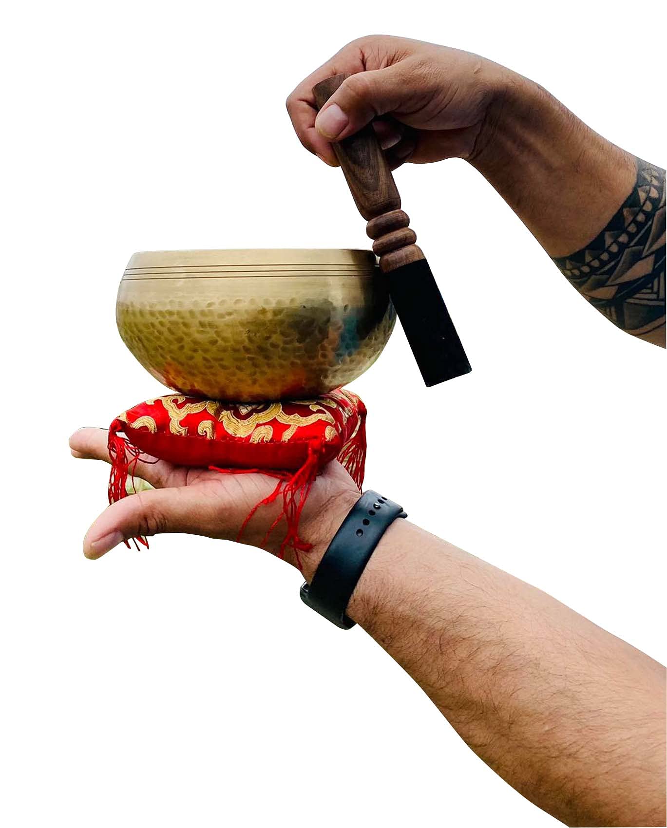 Singing Bowl Nepal-6" Tibetan Buddhist Hand Beaten Throat Chakra G Note Singing Bowl From Nepal, Release Your Inner Peace