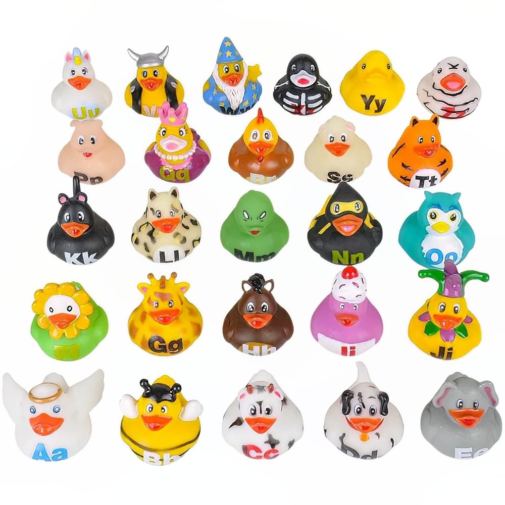 2" ALPHABET RUBBER DUCKIES