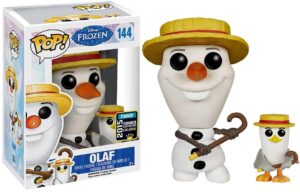 funko pop disney: frozen - new pose olaf -2015 san diego comiccon exclusive action figure