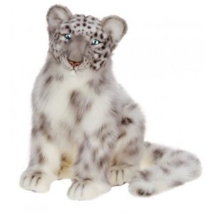 life-like handcrafted extra soft plush snow leopard cub stuffed animal 16.5"