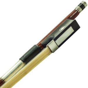 PAITITI 3/4 Size Violin Bow Round Stick Brazil Wood Mongolian Horsehair