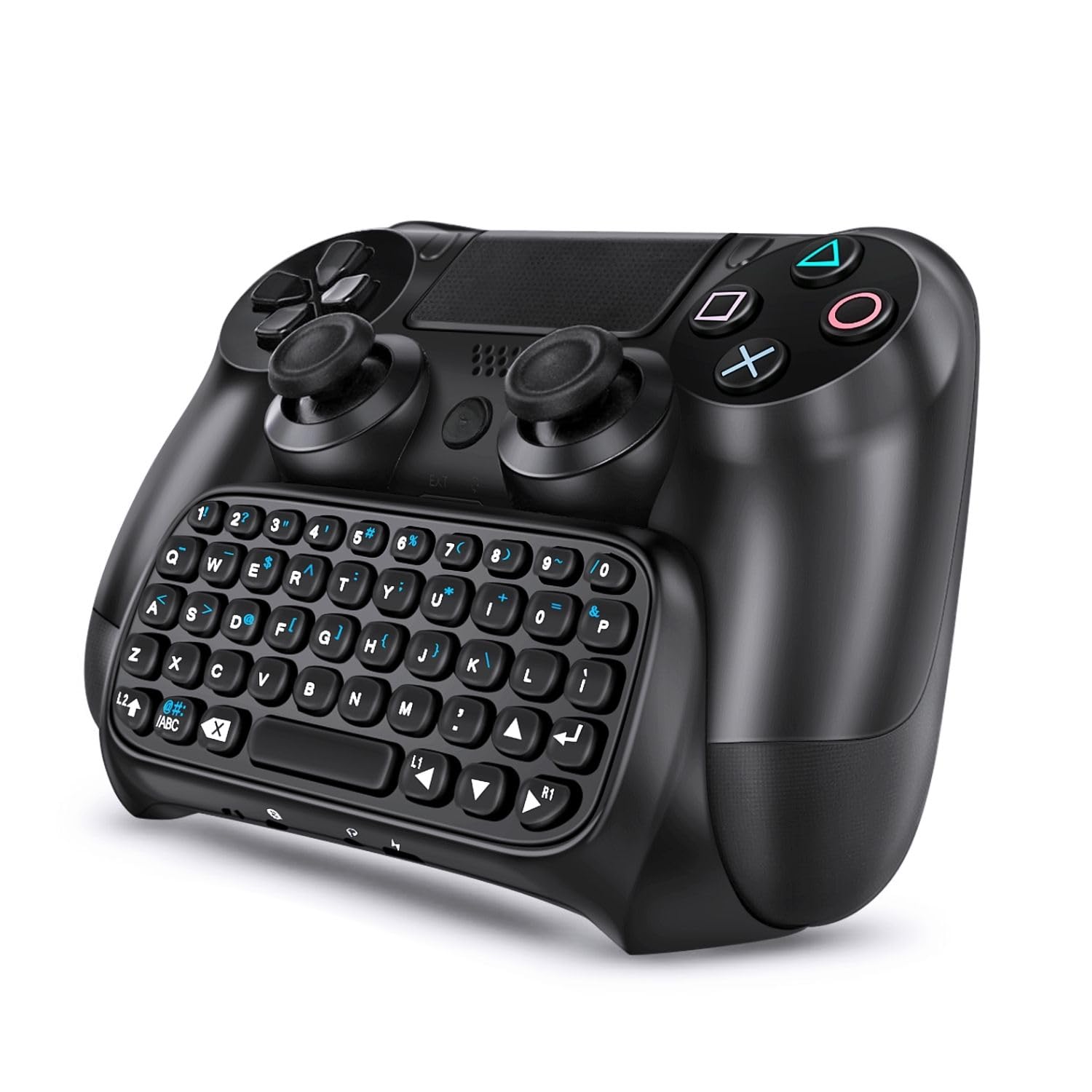 TNP PS4 Chatpad - PS4 Controller Keyboard Attachment, Compact Design - The Ultimate QWERTY Gamepad Keyboard for Playstation4, Compatible with PS4, PS4 Slim, and PS4 Pro