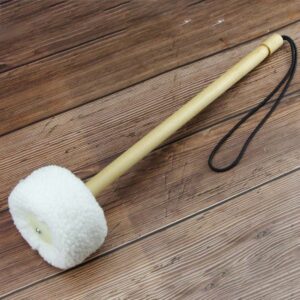 FLEOR Gong Mallet Big Head 7545-Wood Core,Wool