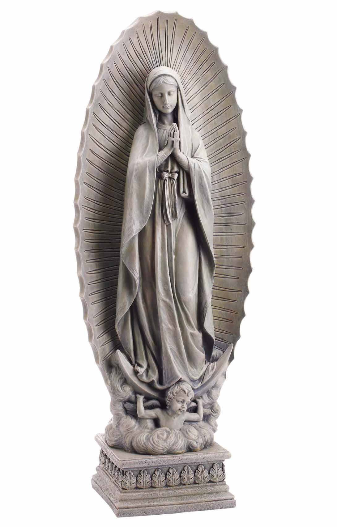 Avalon Gallery Our Lady of Guadalupe Resin Home Patio and Garden Statue, 37 1/2 Inch