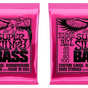 Ernie Ball P02834 ^2 Super Slinky Bass Strings 45-100,2 Pack