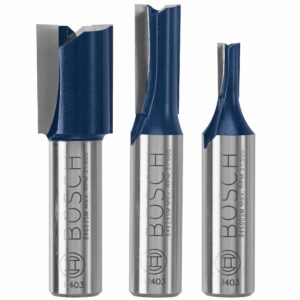 bosch rbs024sxw 3-piece assorted set carbide-tipped down shear plywood mortising router bits ideal for applications in standard-size plywood