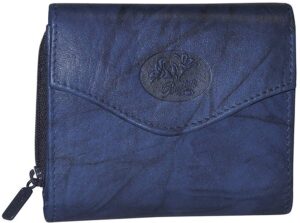 buxton women's french purse, navy, one size