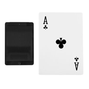 Super Z Outlet Giant Jumbo Deck of Big Playing Cards Fun Full Poker Game Set - Measures 8-1/4" x 11-3/4"