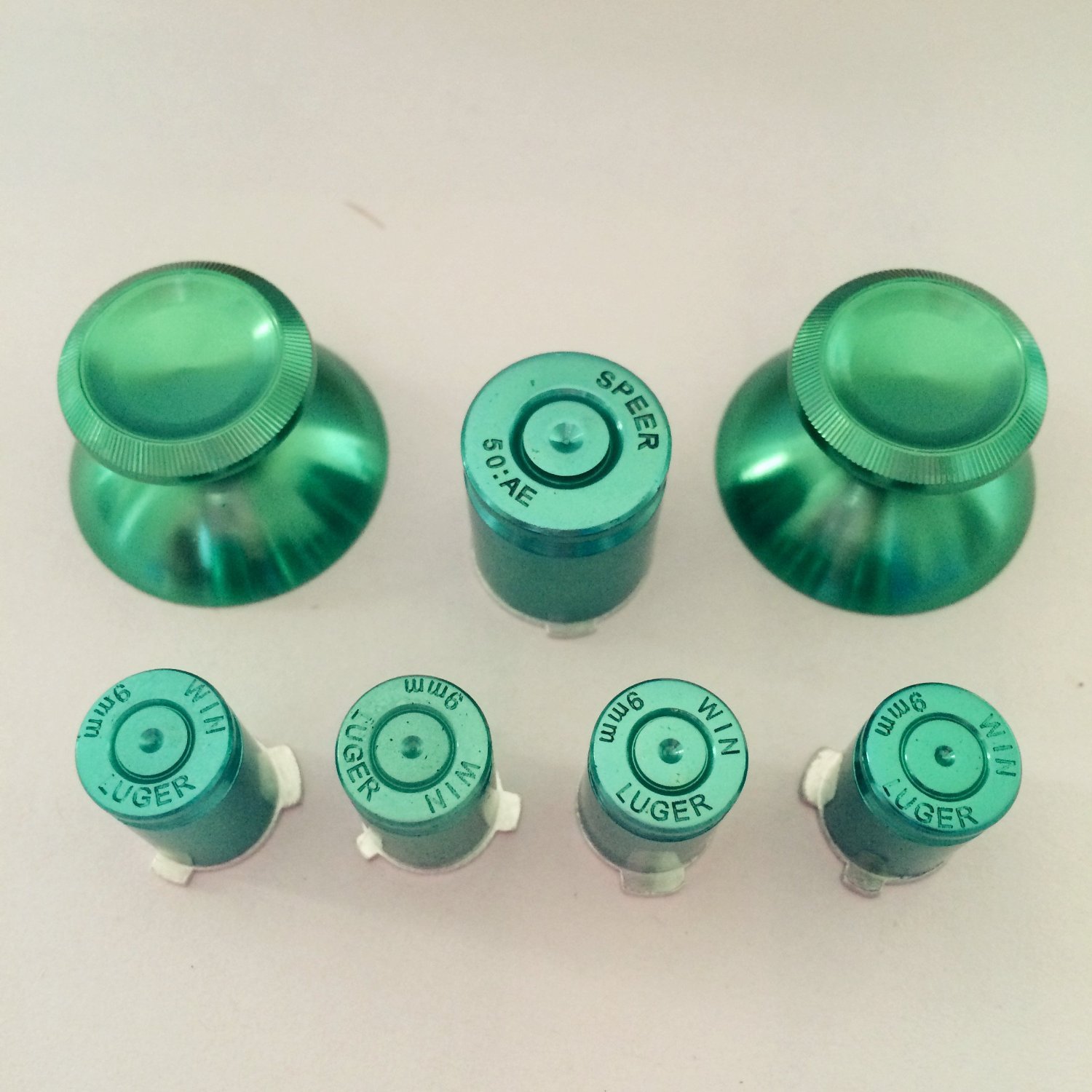 Gametown® Thumbsticks and Bullet ABXY&Guide Buttons for Xbox 360 Controllers Color Green