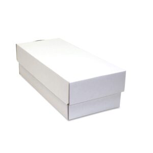 bcw postcard storage box - 1 ct | premium quality cardboard box for organizing postcards, toploaders, and memorabilia | photocard storage box holds up to 700 postcards and 150 toploaders