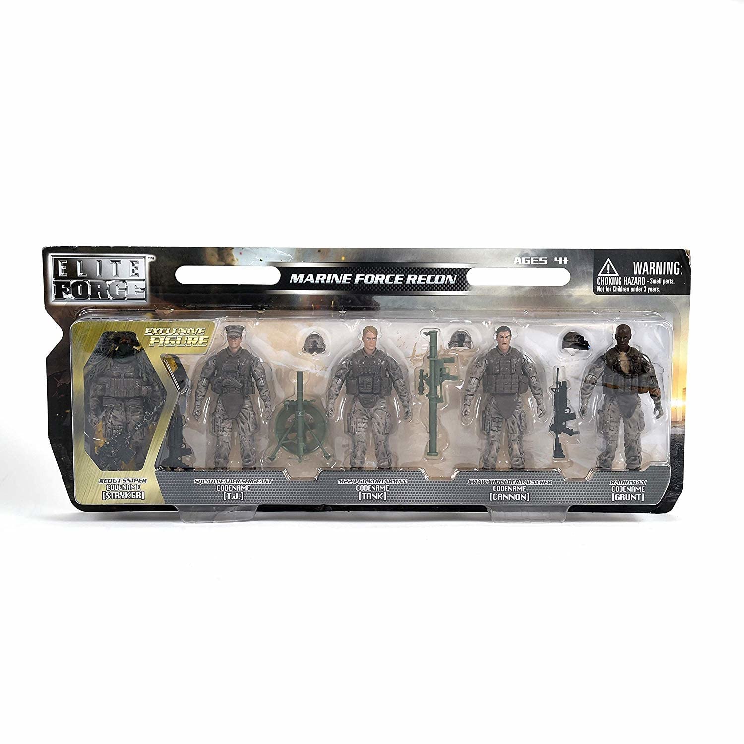 Elite Force Marine Recon Action Figures – 5 Pack Military Toy Soldiers Playset | Realistic Gear and Accessories – Sunny Days Entertainment