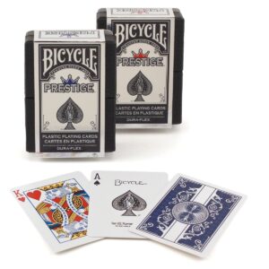 bicycle prestige plastic playing cards (pack of 2)