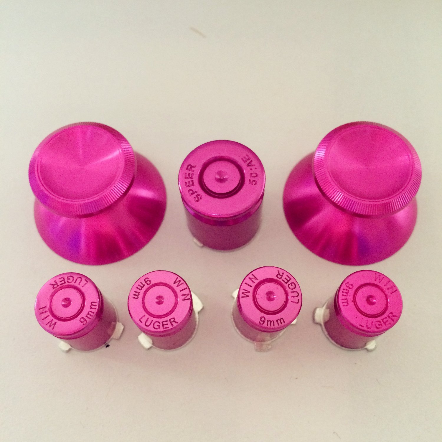 Gametown® Thumbsticks and Bullet ABXY&Guide Buttons for Xbox 360 Controllers Color Hot Pink