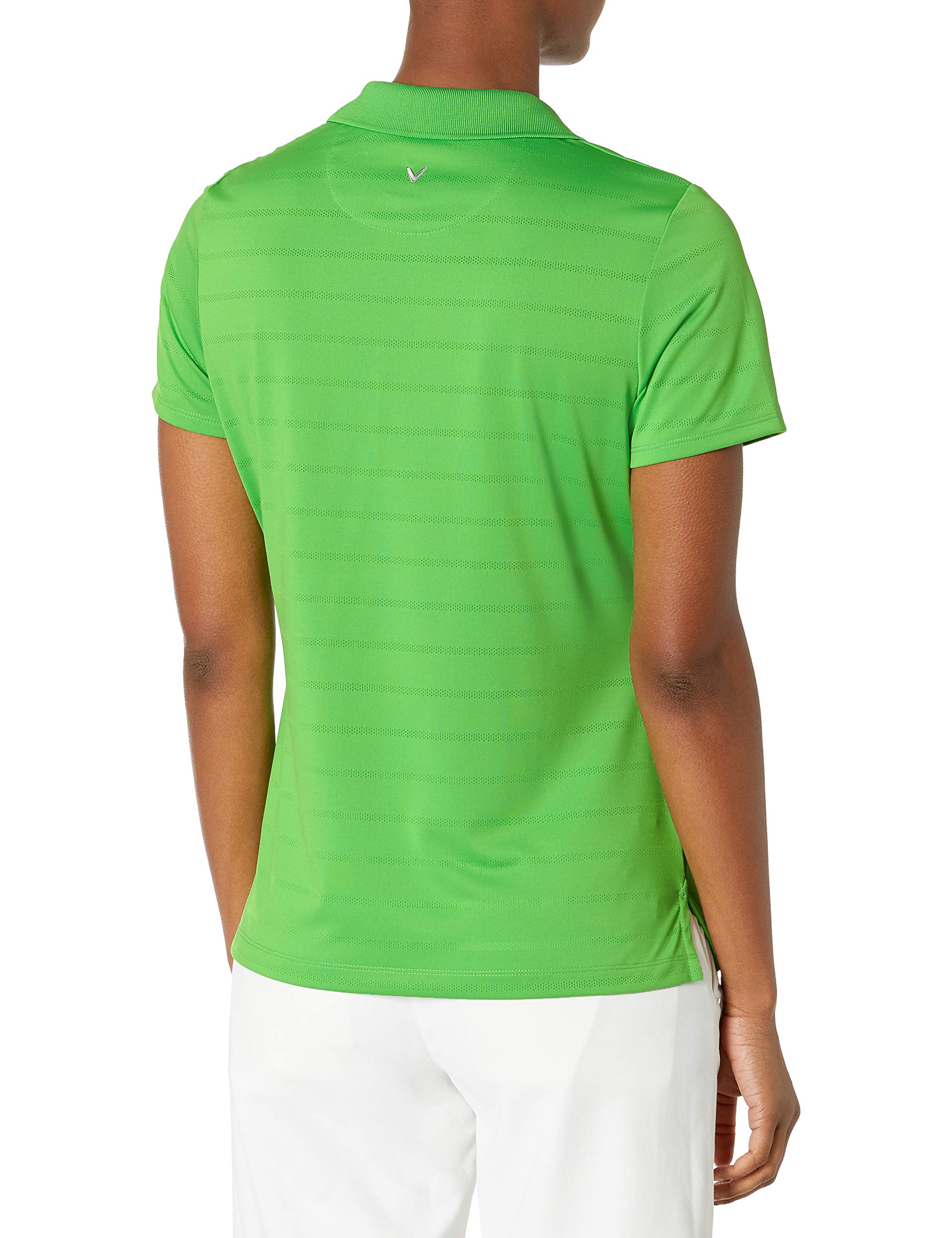 Callaway Womens Short Sleeve Opti-dr Performance Polo (Size Small 3x Plus) Golf-shirts, Vibrant Green, X-Large US