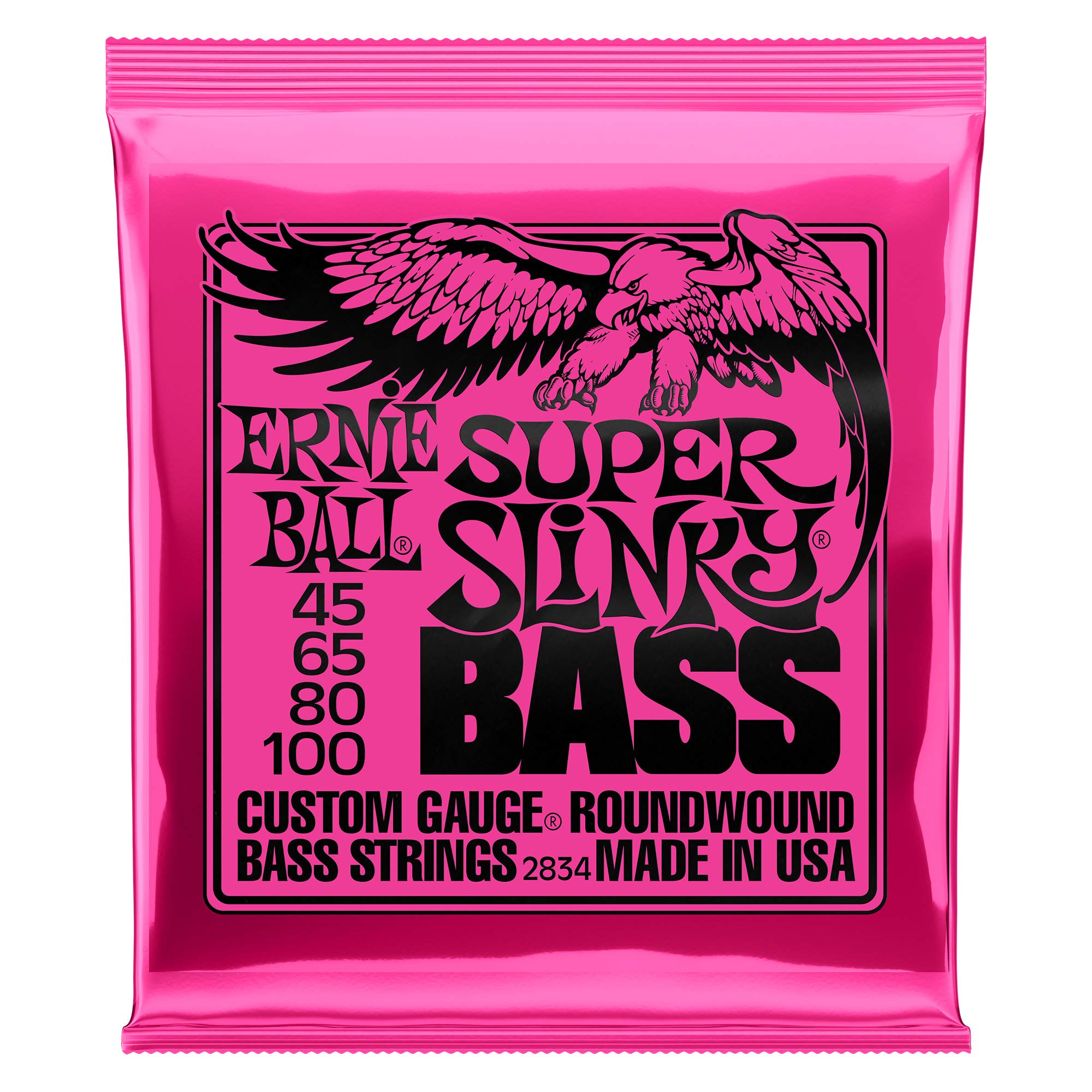 Ernie Ball P02834 ^2 Super Slinky Bass Strings 45-100,2 Pack