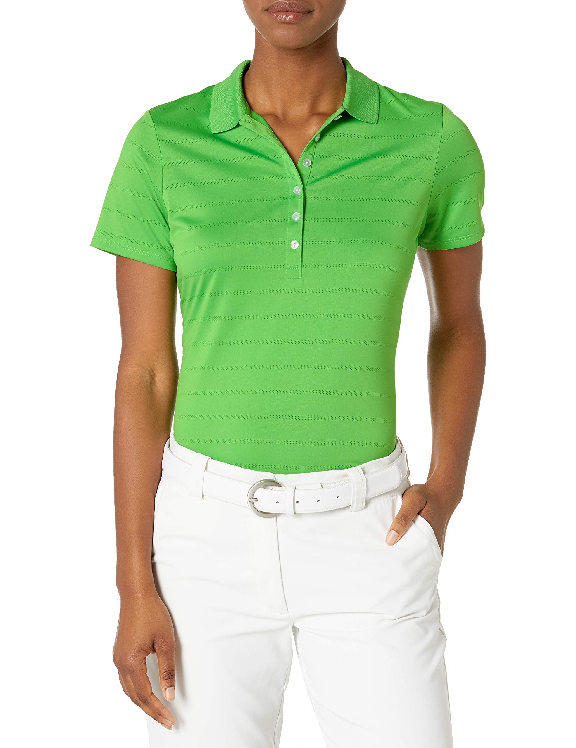 Callaway Womens Short Sleeve Opti-dr Performance Polo (Size Small 3x Plus) Golf-shirts, Vibrant Green, X-Large US