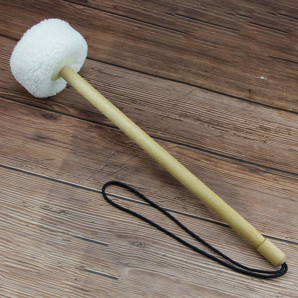 FLEOR Gong Mallet Big Head 7545-Wood Core,Wool