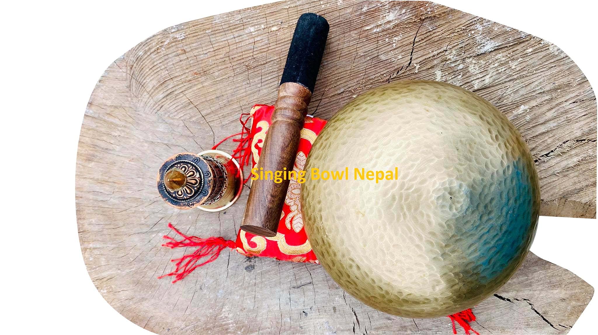 Singing Bowl Nepal-6" Tibetan Buddhist Hand Beaten Throat Chakra G Note Singing Bowl From Nepal, Release Your Inner Peace