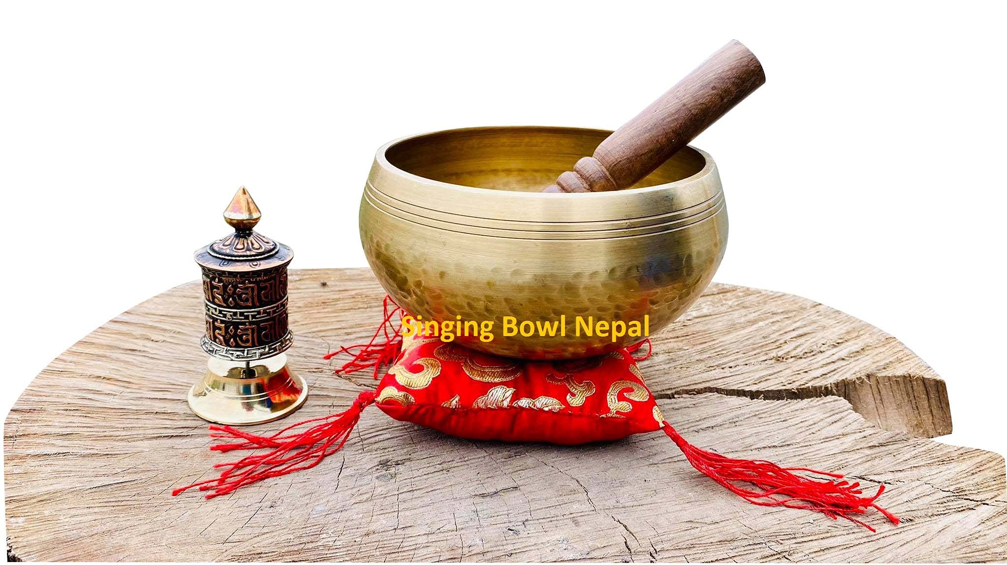 Singing Bowl Nepal-6" Tibetan Buddhist Hand Beaten Throat Chakra G Note Singing Bowl From Nepal, Release Your Inner Peace