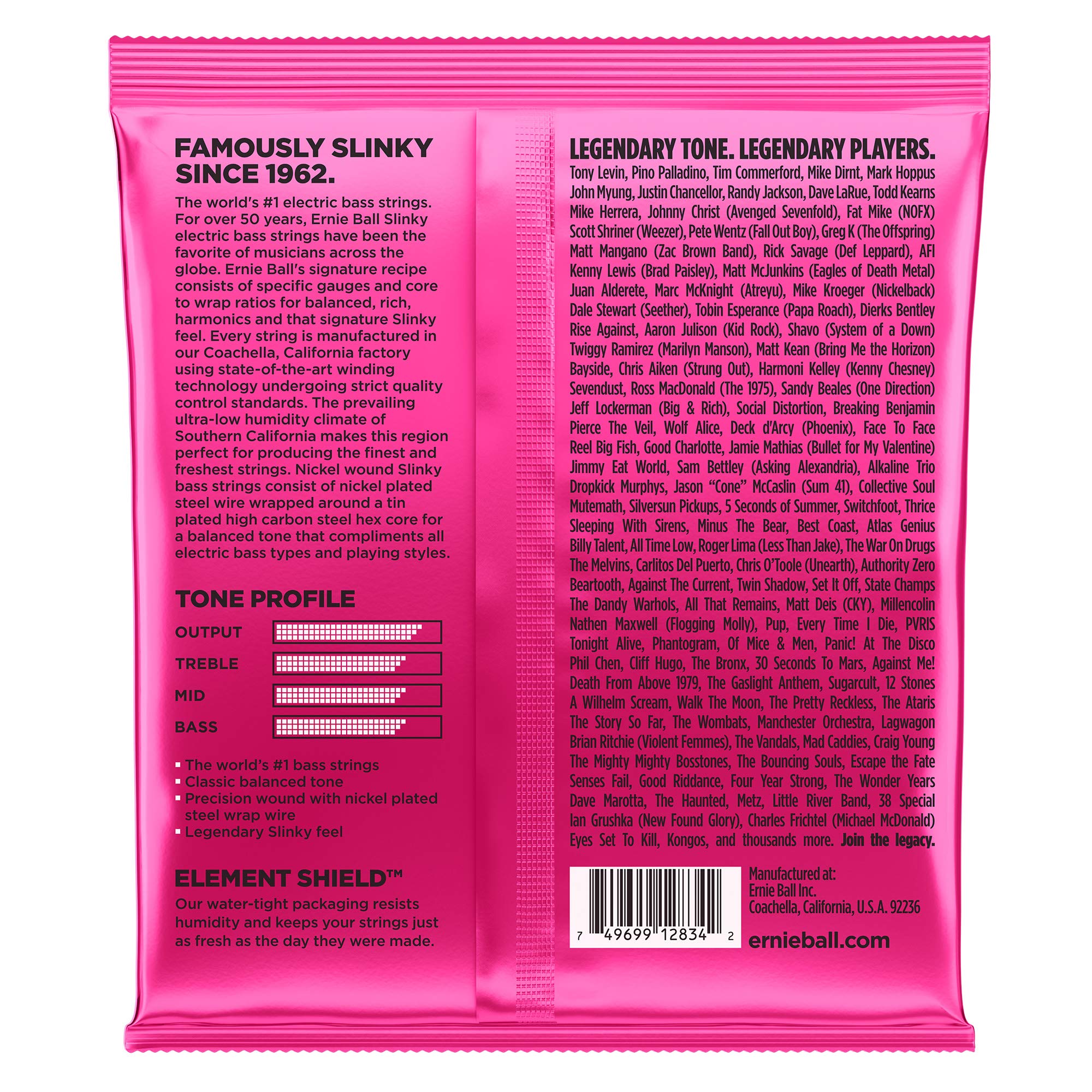 Ernie Ball P02834 ^2 Super Slinky Bass Strings 45-100,2 Pack