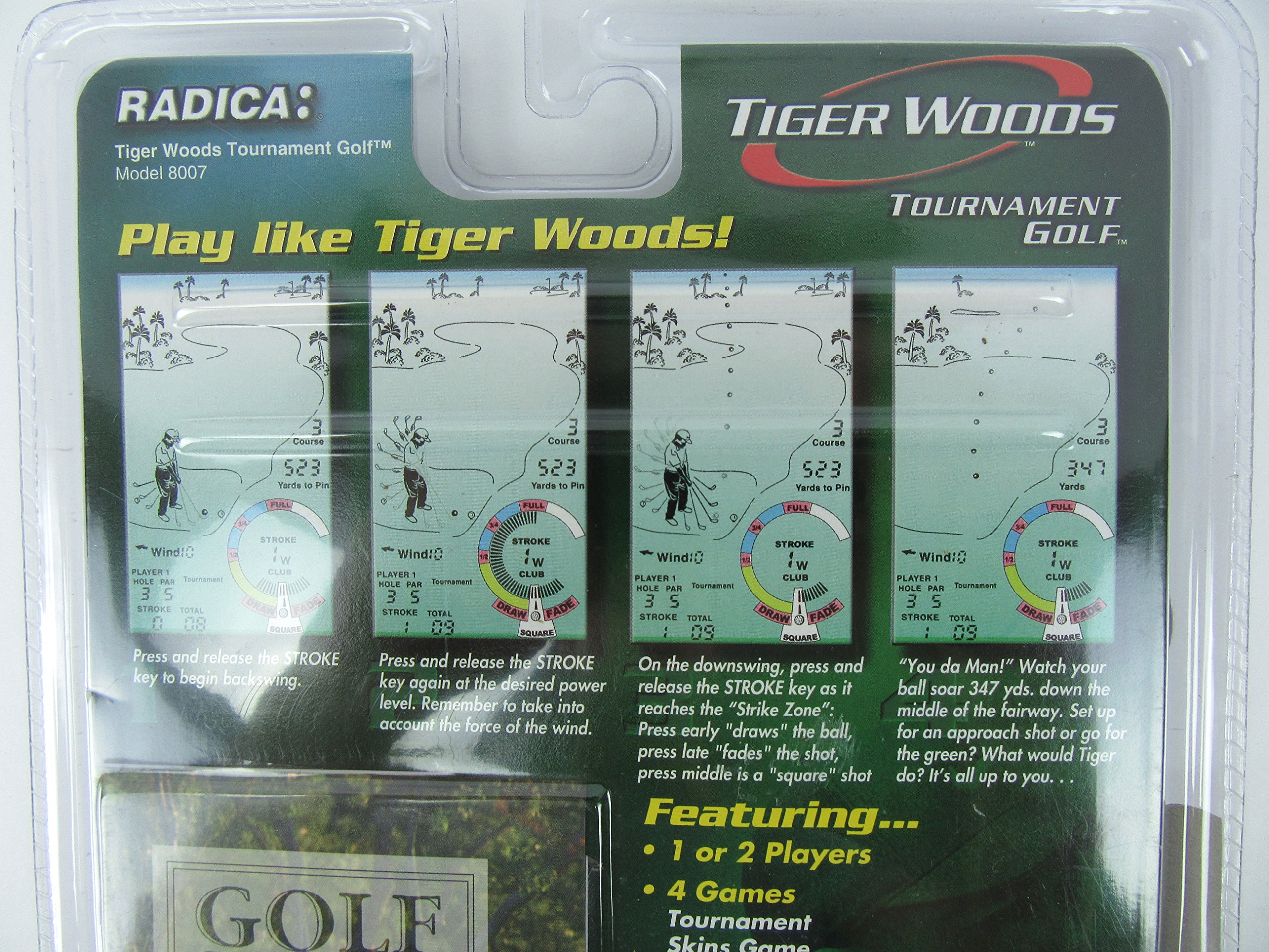 Vintage Tiger Woods Radica Tournament Golf Handheld Electronic Game