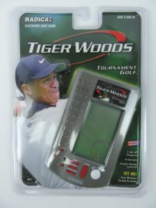 vintage tiger woods radica tournament golf handheld electronic game