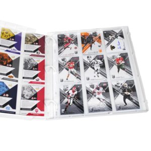 UniKeep Football Themed Trading Card Collection Binder with 20 Nine Pocket Trading Card Pages. Additional Pages Can Be Added.