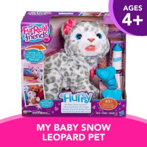 FurReal B2953 Flurry, My Baby Snow Leopard Interactive Plush Toy, Ages 4 & Up