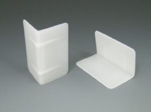 1" x 1" x 1-7/8" plastic edge protector - white (1000 protectors) - ab-230-1-06