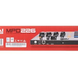 AKAI Professional MPD226 - USB MIDI Controller with 16 RGB MPC Drum Pads, Fully-Assignable Production-Ready Controls, and Production Software Package