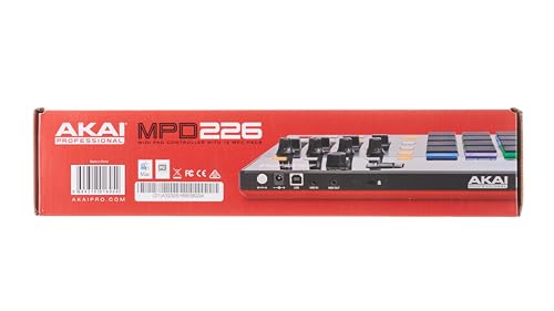 AKAI Professional MPD226 - USB MIDI Controller with 16 RGB MPC Drum Pads, Fully-Assignable Production-Ready Controls, and Production Software Package