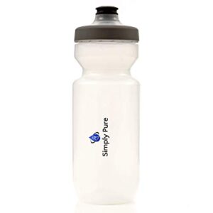 simply pure purist 22 oz bpa-free water bottle by specialized bikes (watergate cap) - clear