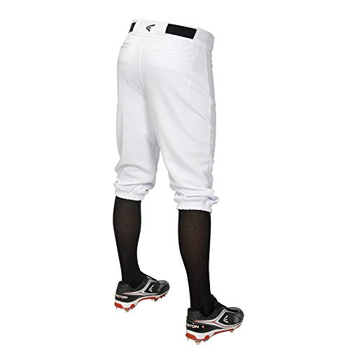 EASTON PRO+ KNICKER Baseball Pant, Youth, Small, White