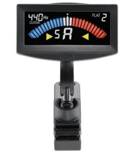 korg clip-on guitar tuner, black (aw-4g-bk)