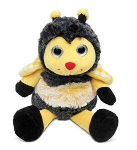 dollibu sitting bee plush - super soft bee insect stuffed animal, cute realistic stuffed animal bee plush toy for boys and girls, adorable insect plush bee gift for baby, kids, and adults - 7 inches