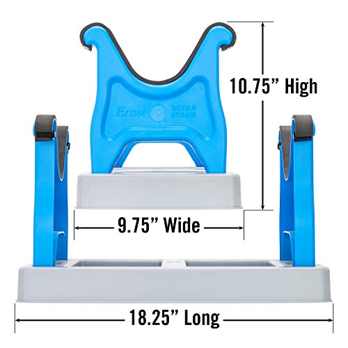 Ernst Manufacturing Ultra Stand for Model Airplanes - Durable Aircraft Assembly and Maintenance Work Stand - Fuel-Resistant Plastic, Features Tool Compartments - Blue