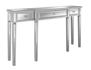 pulaski damon mirrored console table, 59.0" l x 12.25" w x 33.0" h