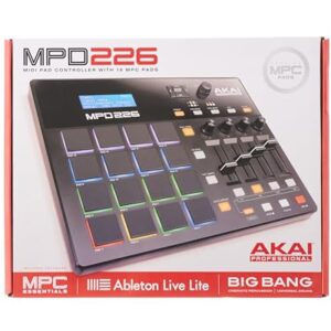 AKAI Professional MPD226 - USB MIDI Controller with 16 RGB MPC Drum Pads, Fully-Assignable Production-Ready Controls, and Production Software Package