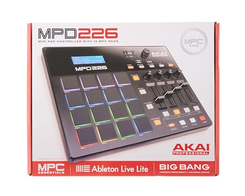 AKAI Professional MPD226 - USB MIDI Controller with 16 RGB MPC Drum Pads, Fully-Assignable Production-Ready Controls, and Production Software Package