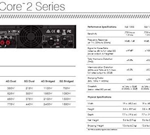 Crown, 2 Two-channel-775W at 4Ω Power Amplifier, 775-Watts (XLS2502)