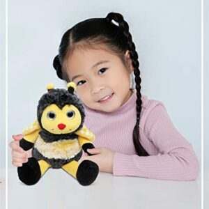 DolliBu Sitting Bee Plush - Super Soft Bee Insect Stuffed Animal, Cute Realistic Stuffed Animal Bee Plush Toy for Boys and Girls, Adorable Insect Plush Bee Gift for Baby, Kids, and Adults - 7 Inches